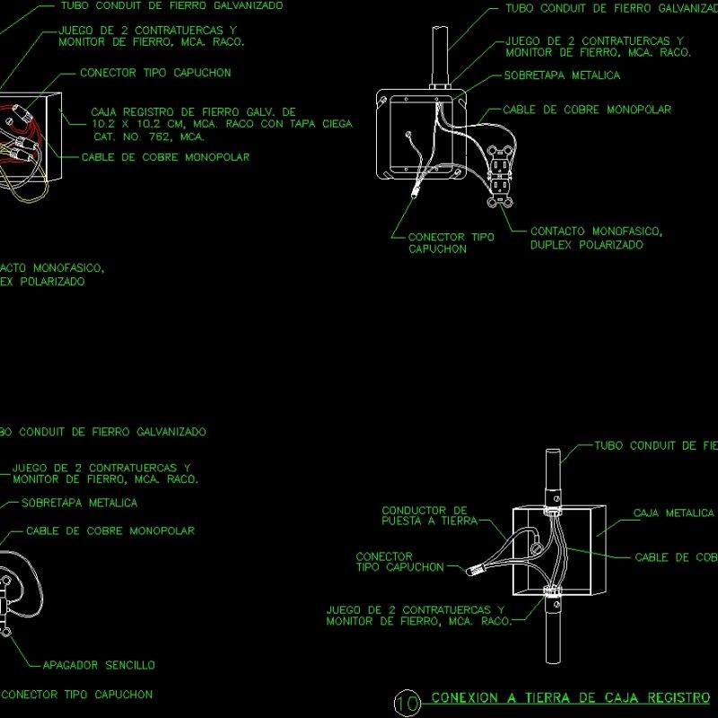 Electrical Cocking Mechanisms DWG Block for AutoCAD • Designs CAD