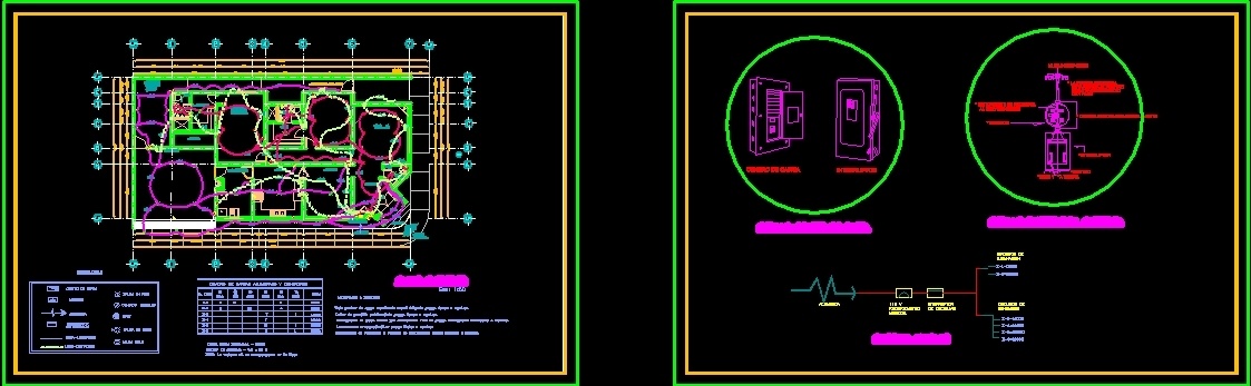 Electrical Installation Type Post DWG Block for AutoCAD • Designs CAD