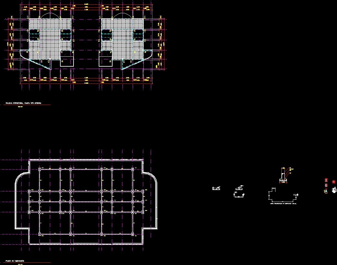 Foundation Details, Columns, Footings, Joints DWG Detail for AutoCAD ...
