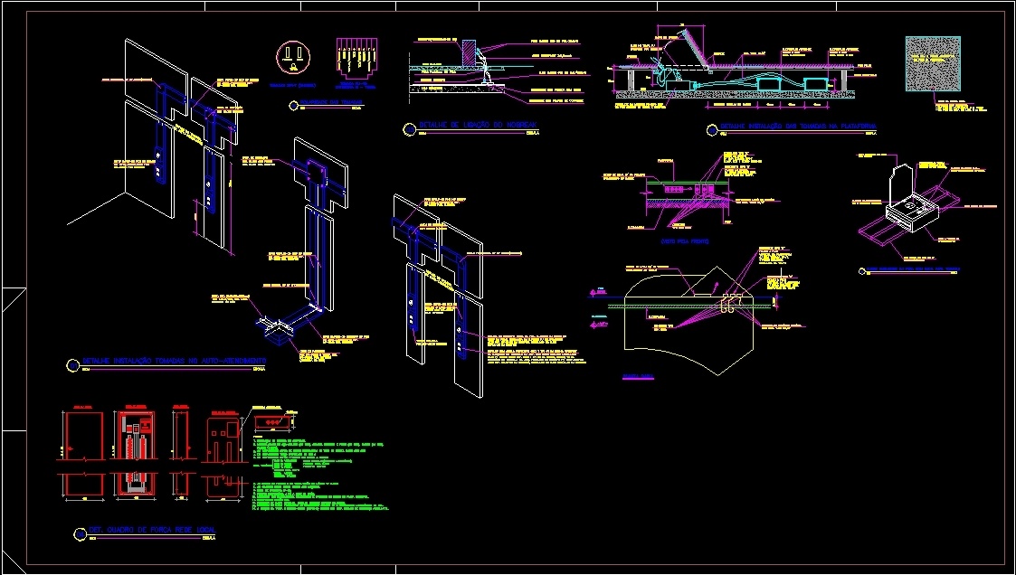 Installation For Automatic Cashier's Board DWG Detail for AutoCAD ...
