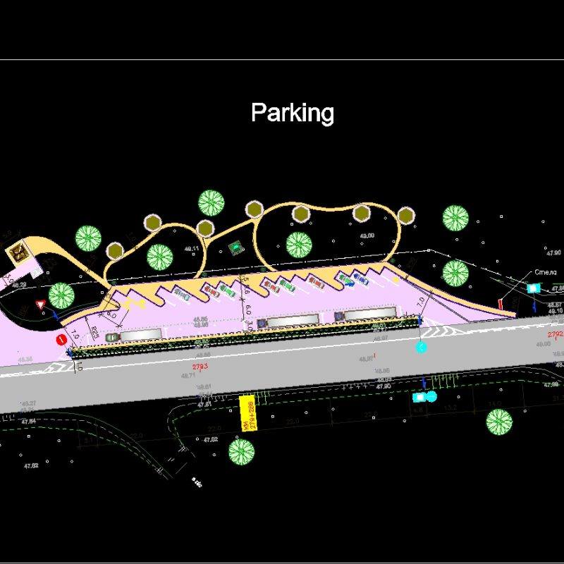 Parking DWG Block for AutoCAD • Designs CAD