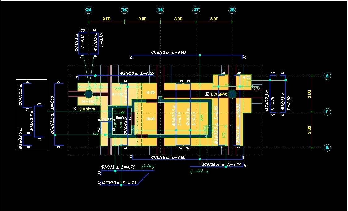 Part Of Foundations ( Part 1) DWG Block for AutoCAD • Designs CAD