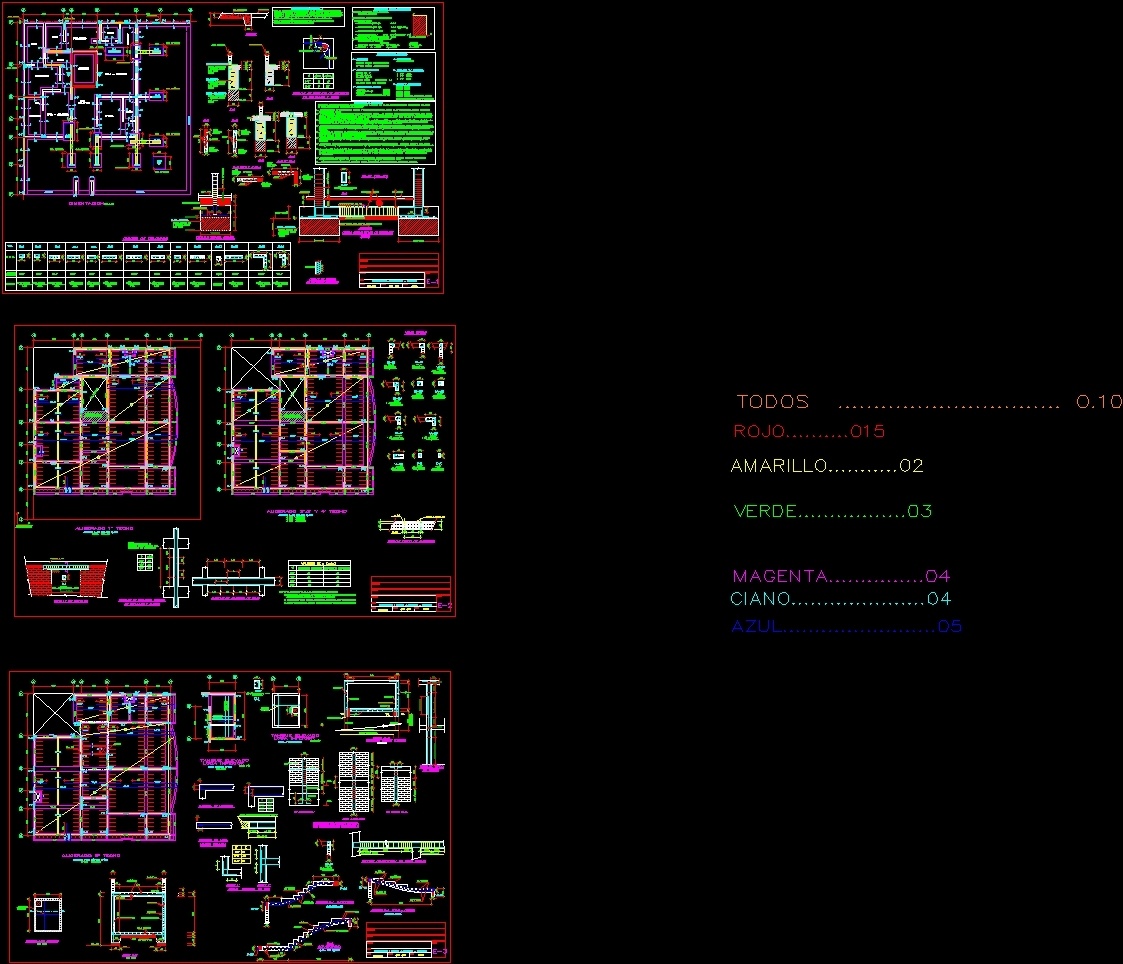 Plan A Tower Structures 4 Levels DWG Plan for AutoCAD | DesignsCAD