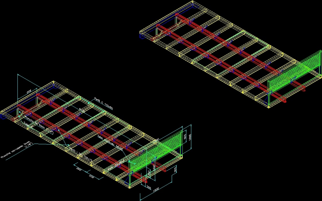 Platform For Mercedes Benz Truck 1720 DWG Detail for AutoCAD • Designs CAD