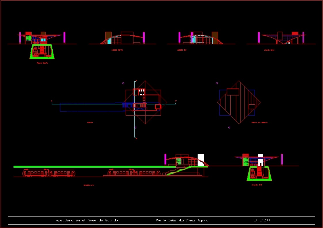 Project Halt Of Low Density Of Traffic DWG Full Project for AutoCAD ...