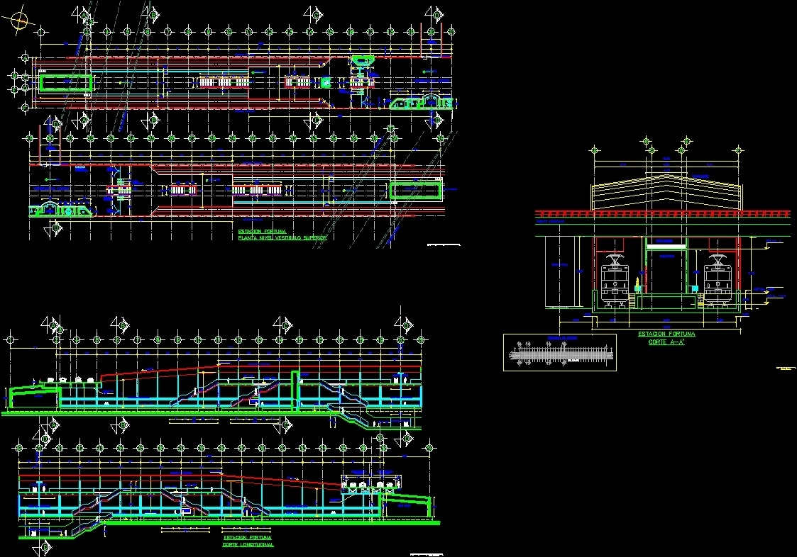 Railwaystation DWG Section for AutoCAD • Designs CAD