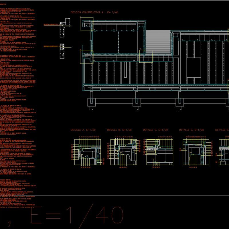 Section Construction DWG Section for AutoCAD • Designs CAD