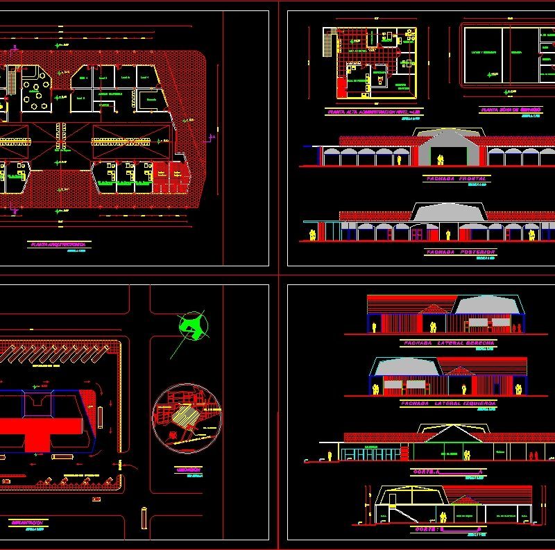 Terrestrial Terminal DWG Block for AutoCAD • Designs CAD