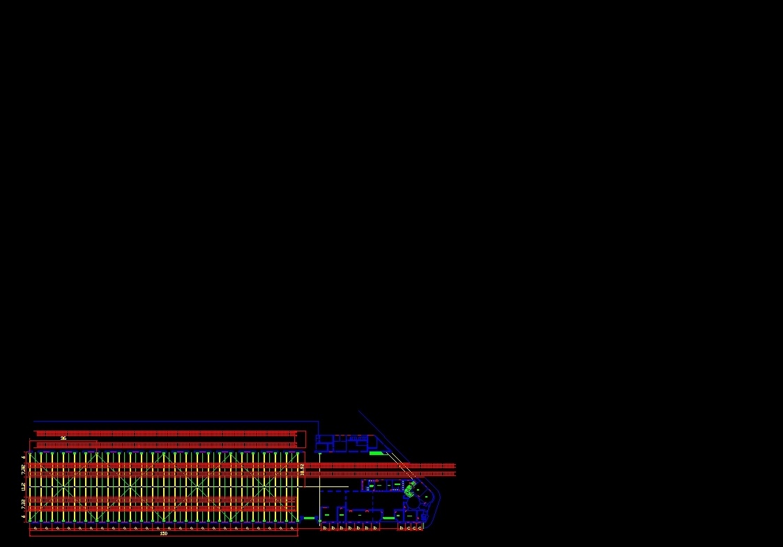 Train Station - La Plata DWG Section for AutoCAD • Designs CAD