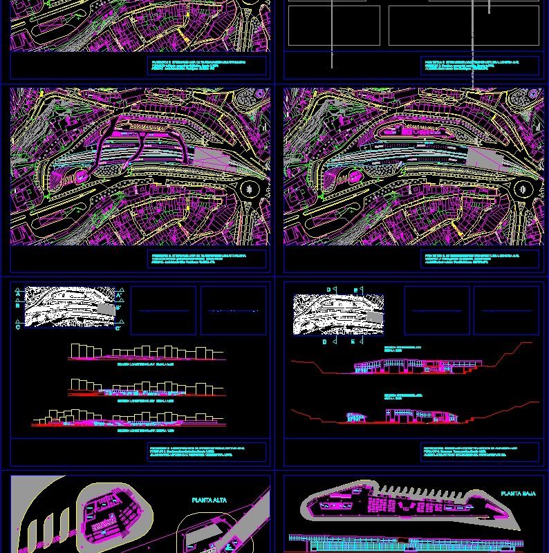 Transport Interchange At Lisboa DWG Full Project for AutoCAD • Designs CAD