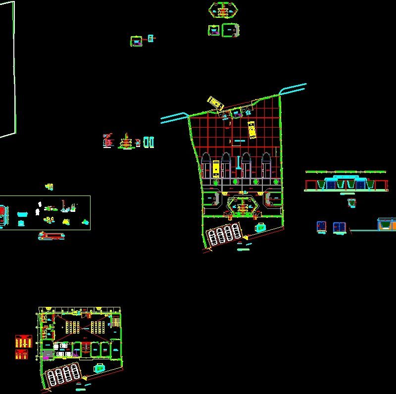 Zonal Terminal DWG Section for AutoCAD • Designs CAD