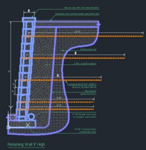 Retaining wall • Designs CAD