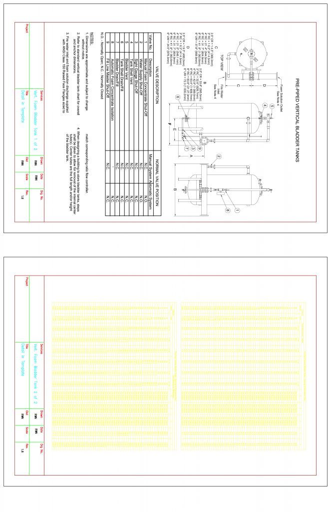 AFFF Bladder Tank - Vertical Standard and Pre-Piped Tanks Includes a 3D ...