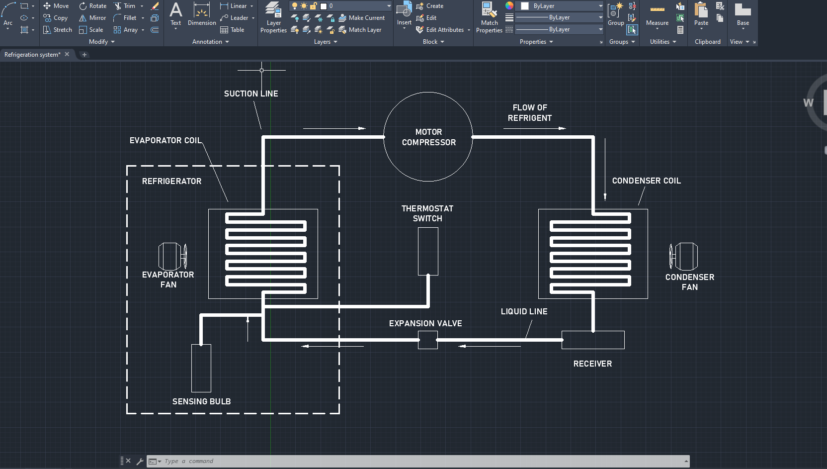 Refrigeration System | DesignsCAD