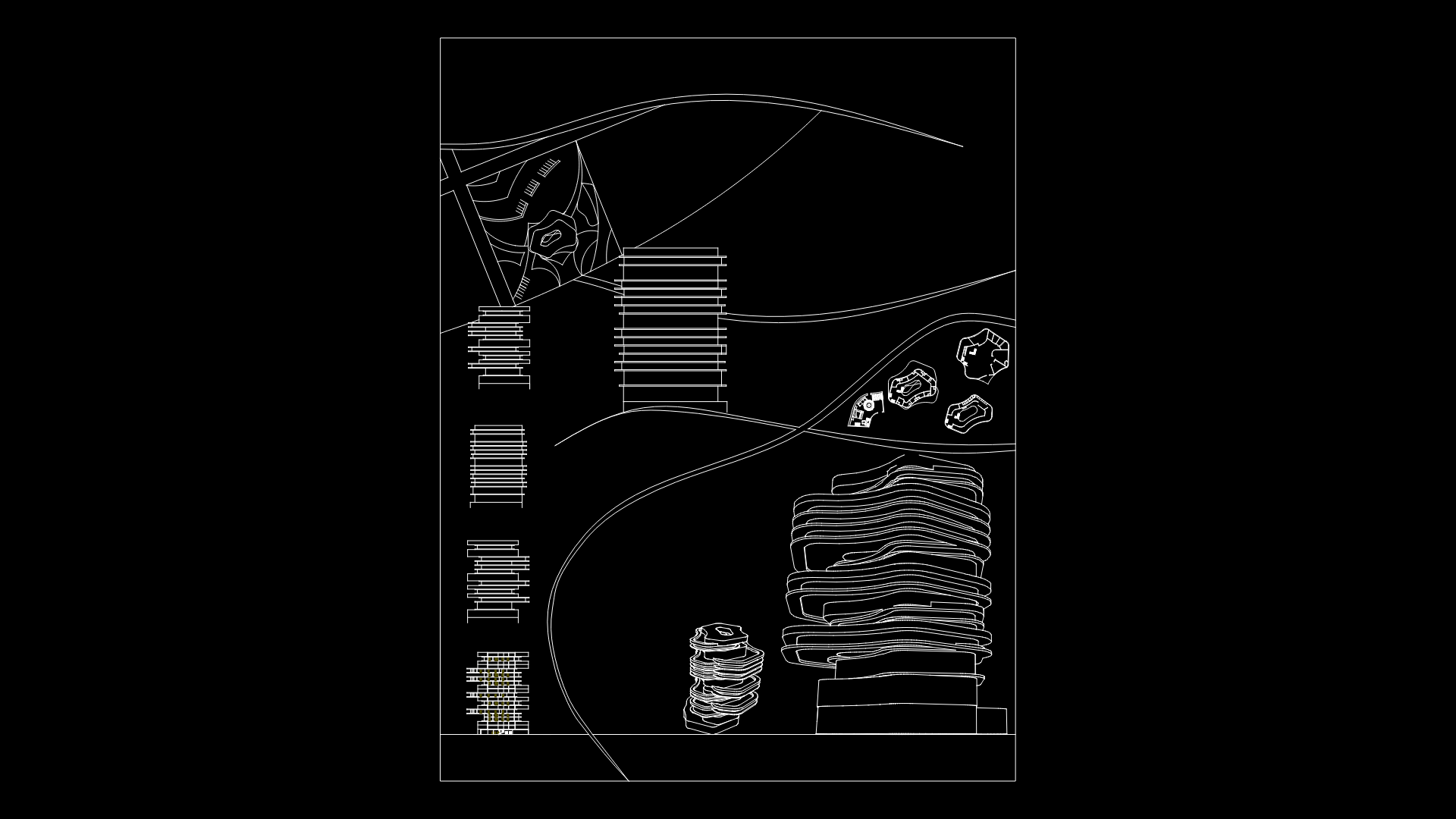 Residential Complex Site Plan with Multi-Level Building Arrangement ...