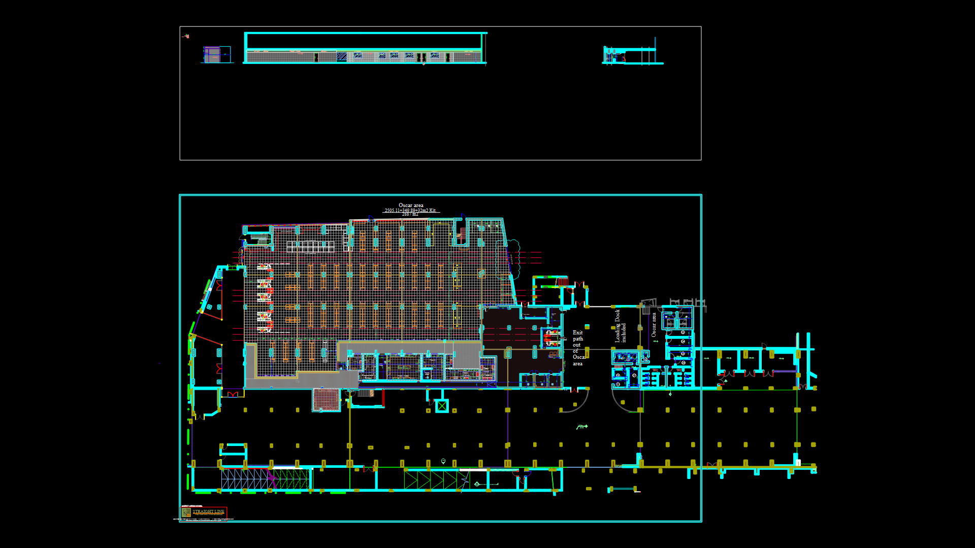 Ground Floor Plan for Small Commercial Market with Food Stalls ...
