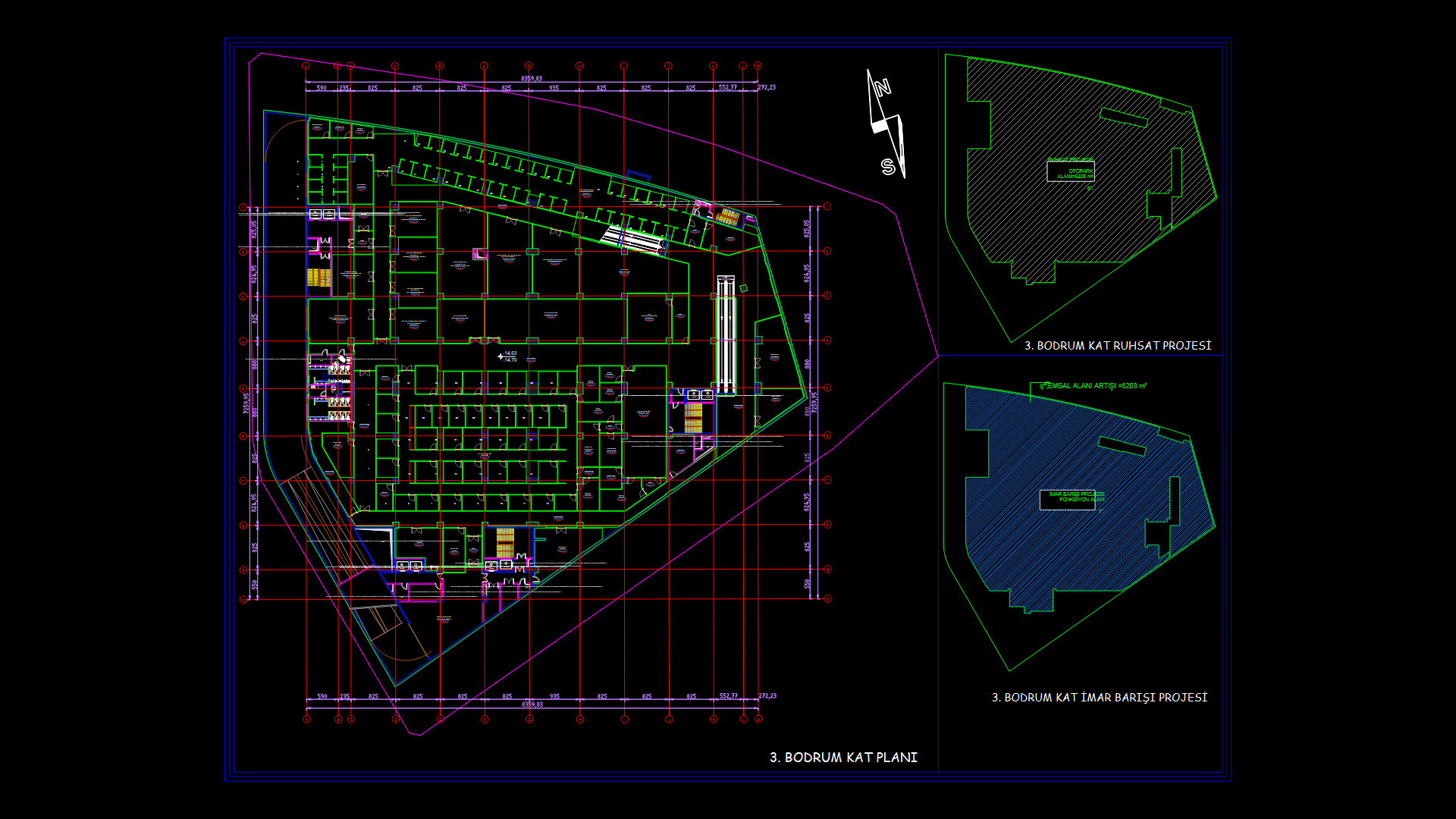 Third Basement Floor Plan for Commercial Building with Parking ...