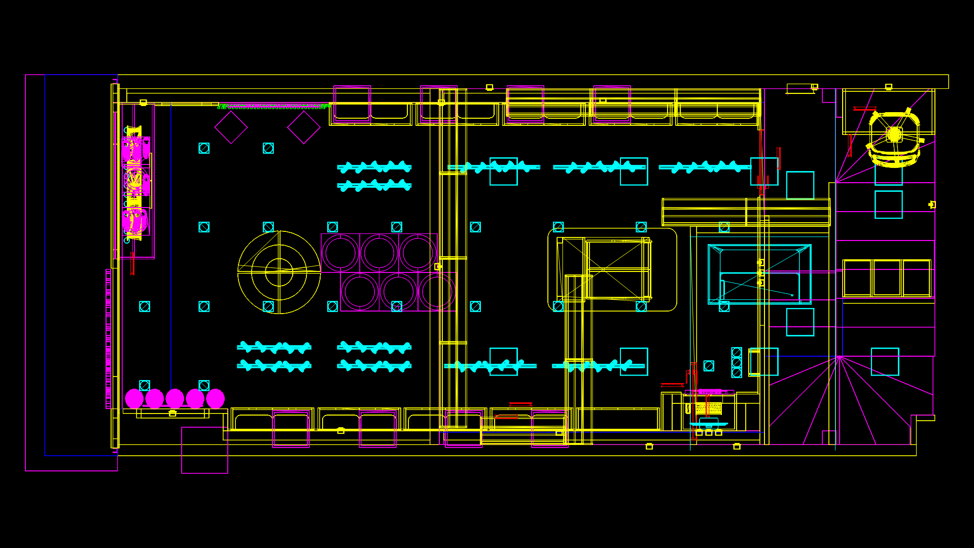 Ground Floor Plan for Small Commercial Market with Food Stalls ...