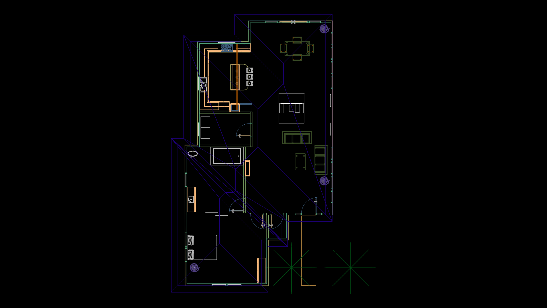 Two-Story Residential Structural Plan with footing and Column Details ...