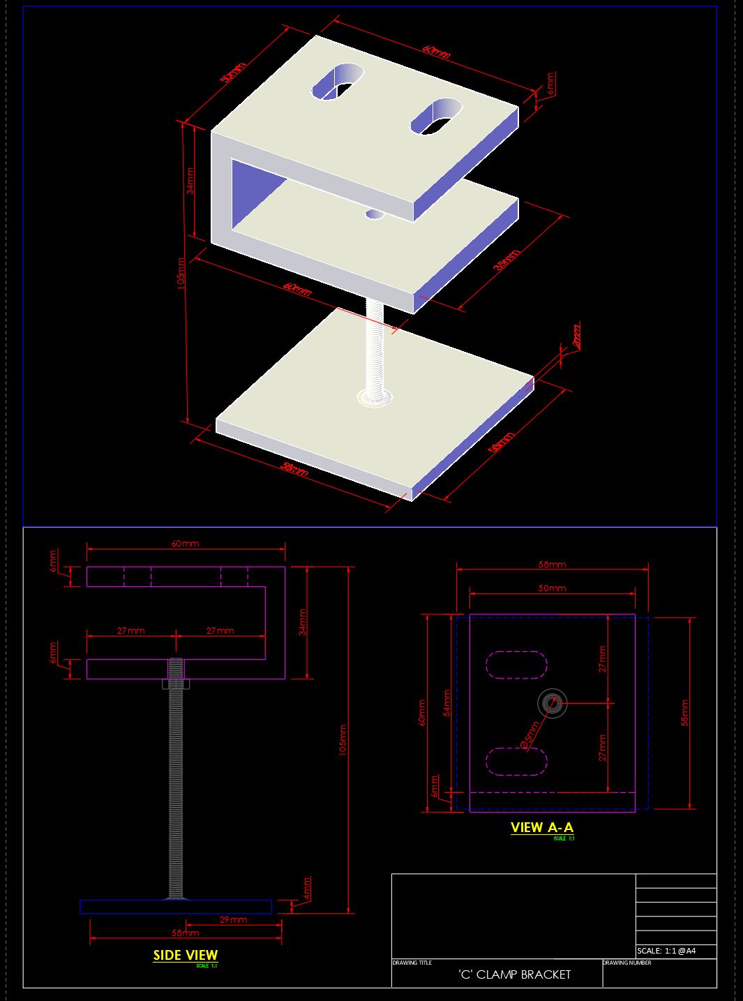 C clamp | Designs CAD