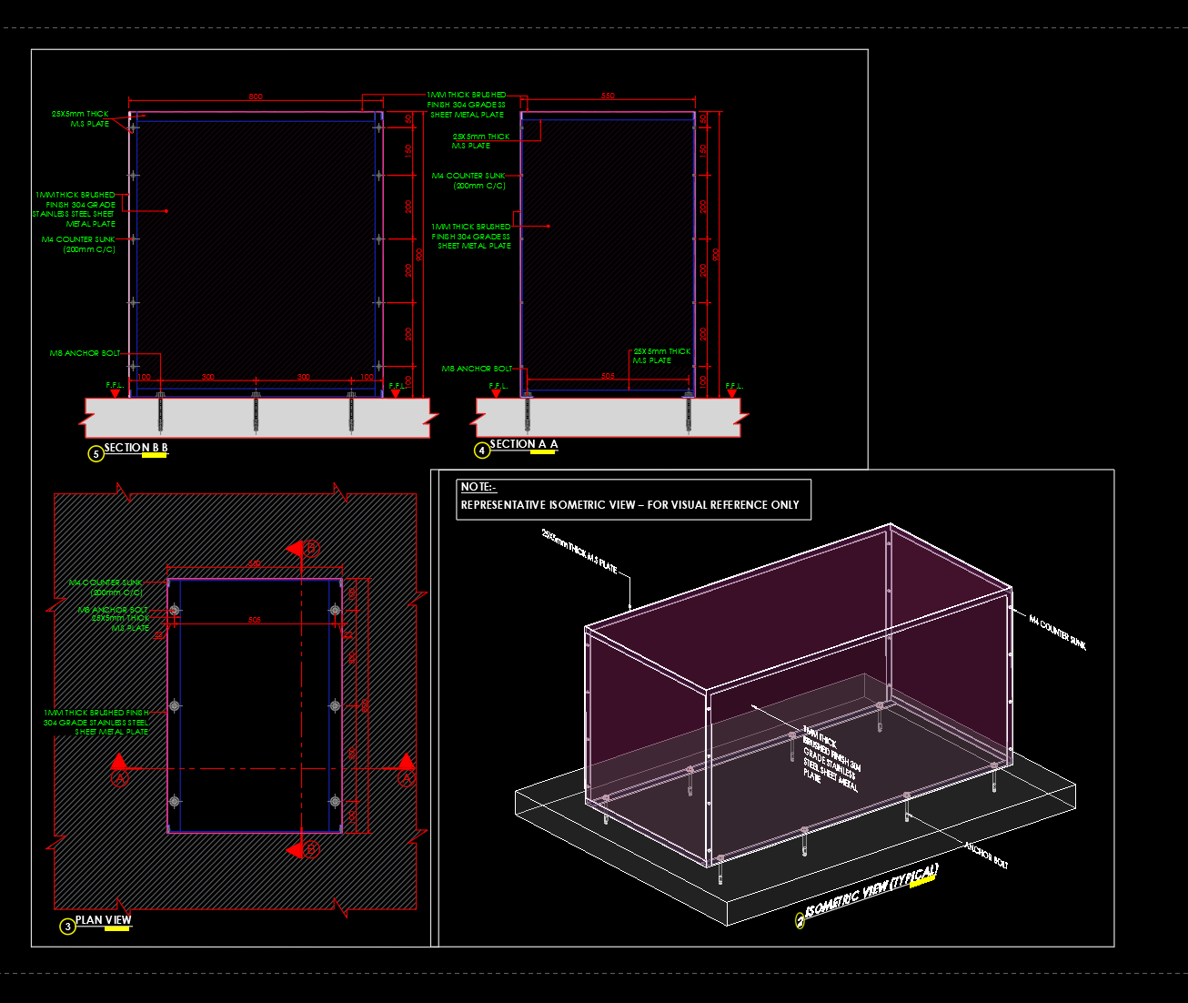 Generator room Civil and structural detail • Designs CAD