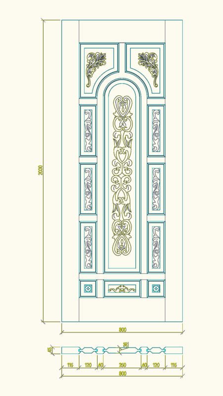 Roll Up Door DWG Block for AutoCAD | Designs CAD