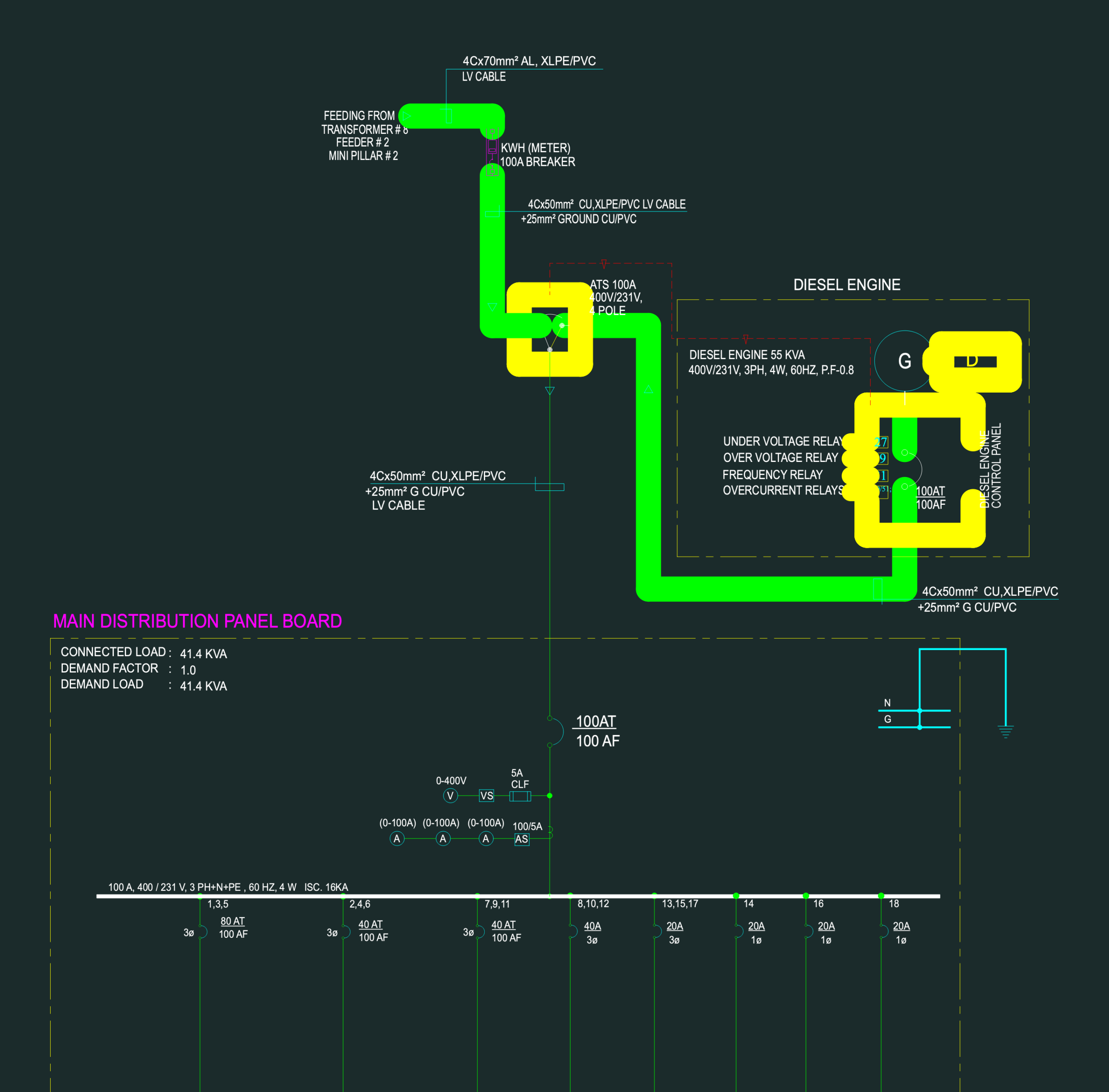 Wastewater Lift Station MDB & MCC SLD Drawing | Designs CAD
