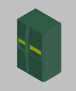 Refrigerator 3D DWG Model for AutoCAD • Designs CAD