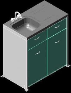 Sink 3D DWG Model for AutoCAD • Designs CAD