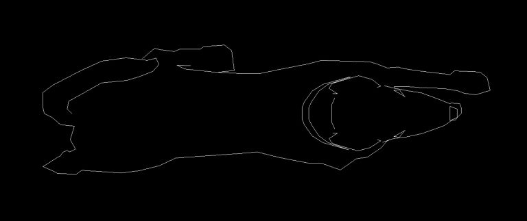 Man Sitting At A Desk Human Figure Side View Elevation 2D DWG Block For ...