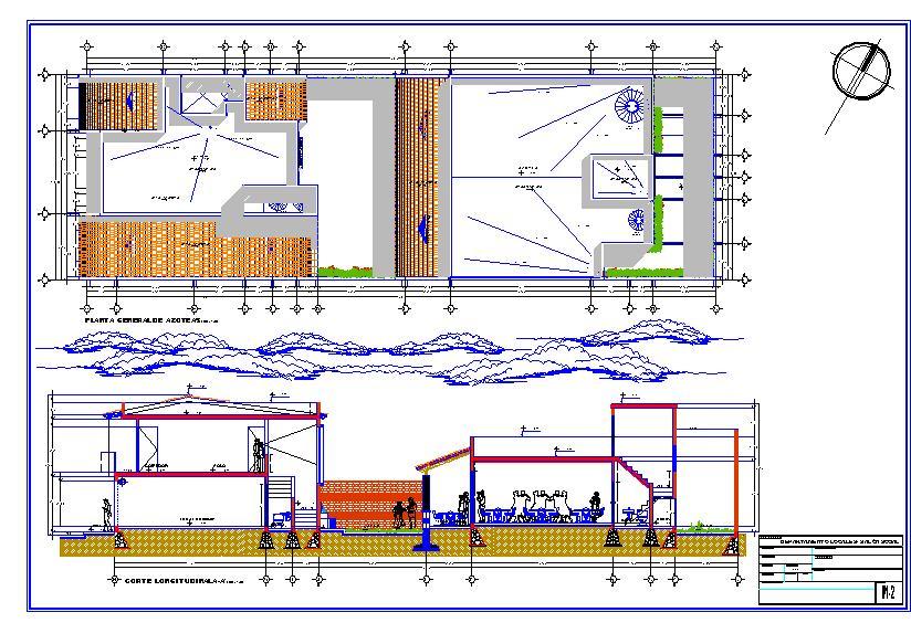 Local Social Hall 2D DWG Plan for AutoCAD • Designs CAD