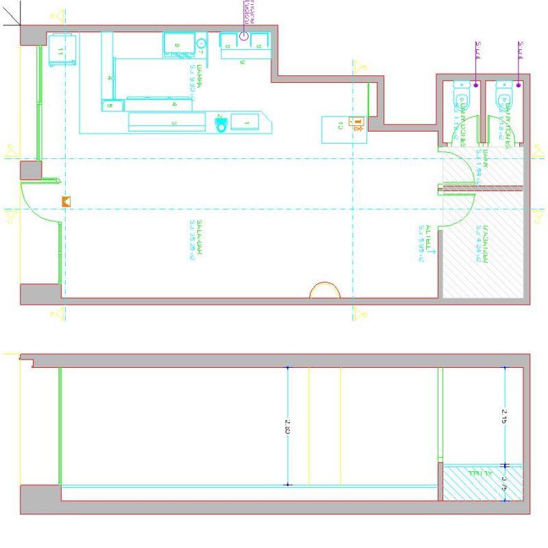 Coffee Bar, Cafeteria, Restaurant 2D DWG Plan for AutoCAD • Designs CAD