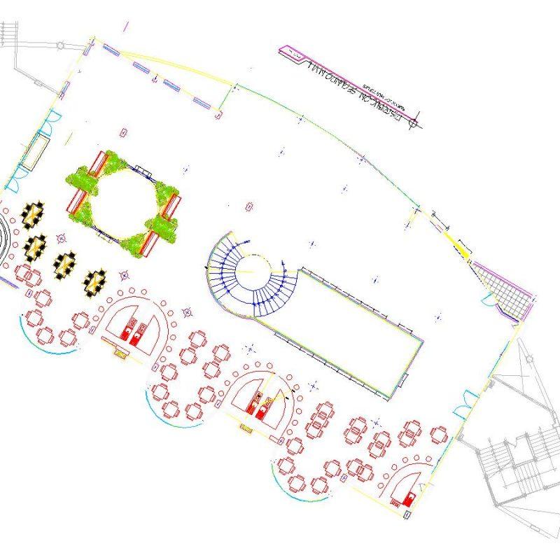 Restaurant, Party Hall, Living Room 3D DWG Model for AutoCAD • Designs CAD