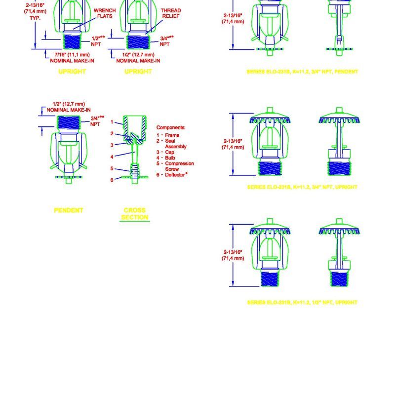 2D Fire Sprinkler System Design Starter Pack • Designs CAD
