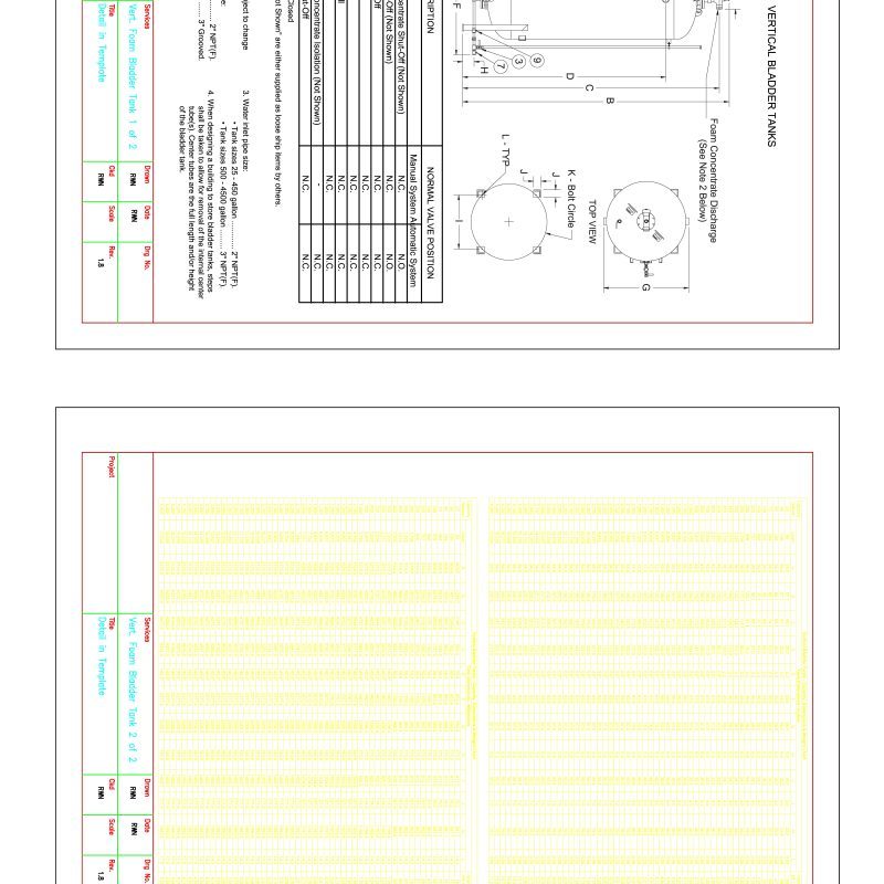 AFFF Bladder Tank - Vertical Standard and Pre-Piped Tanks Includes a 3D ...
