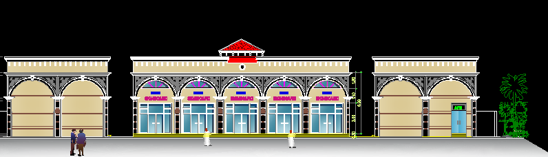 Commercial building • Designs CAD